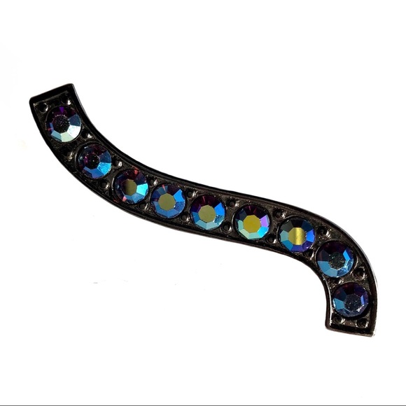 Yves Saint Laurent | Jewelry | Ysl Yves Saint Laurent Black Brooch ...